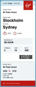 Easy-to-read boarding pass looks Smart - Runway GirlRunway Girl