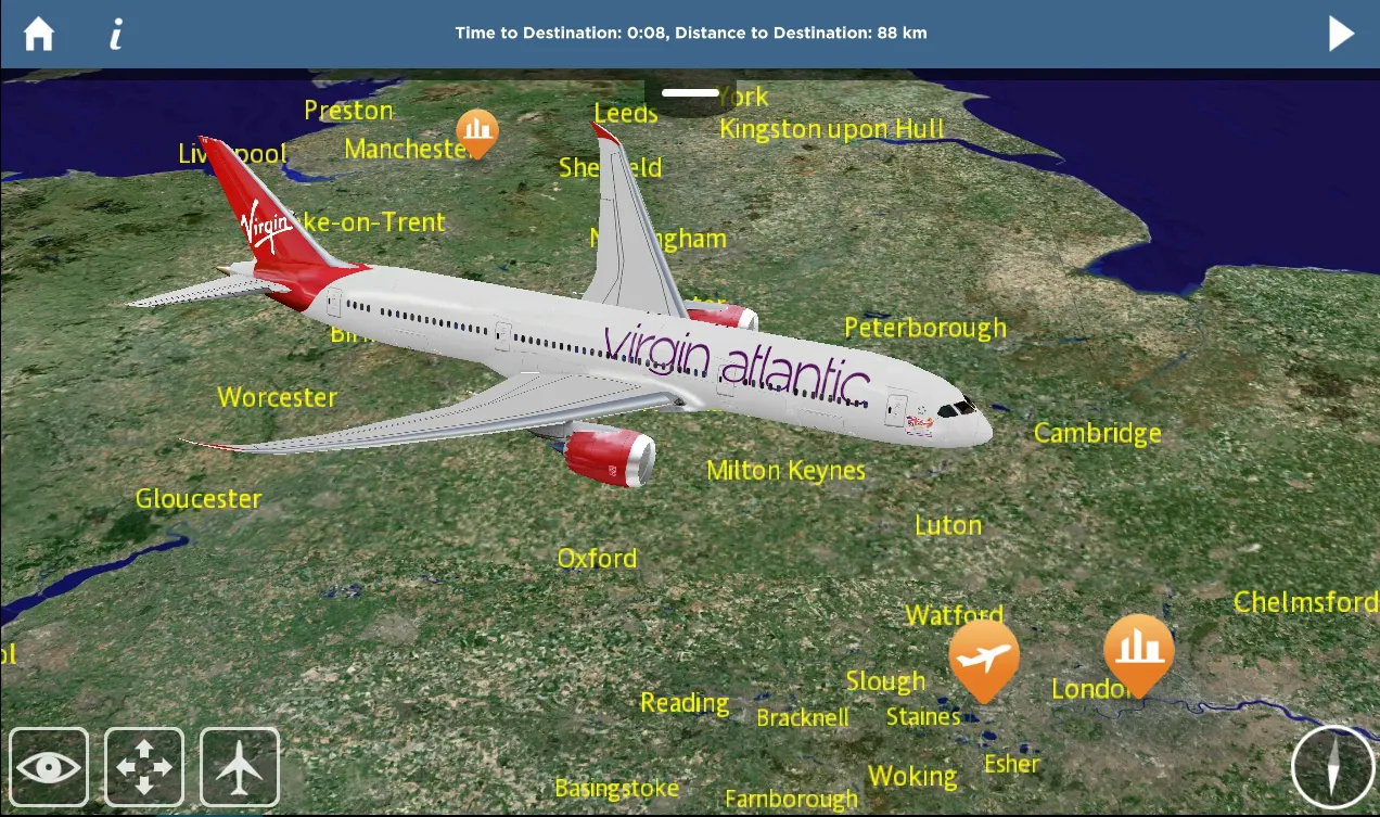 Virgin Atlantic debuts moving map on steroids with Boeing 787-9 ...