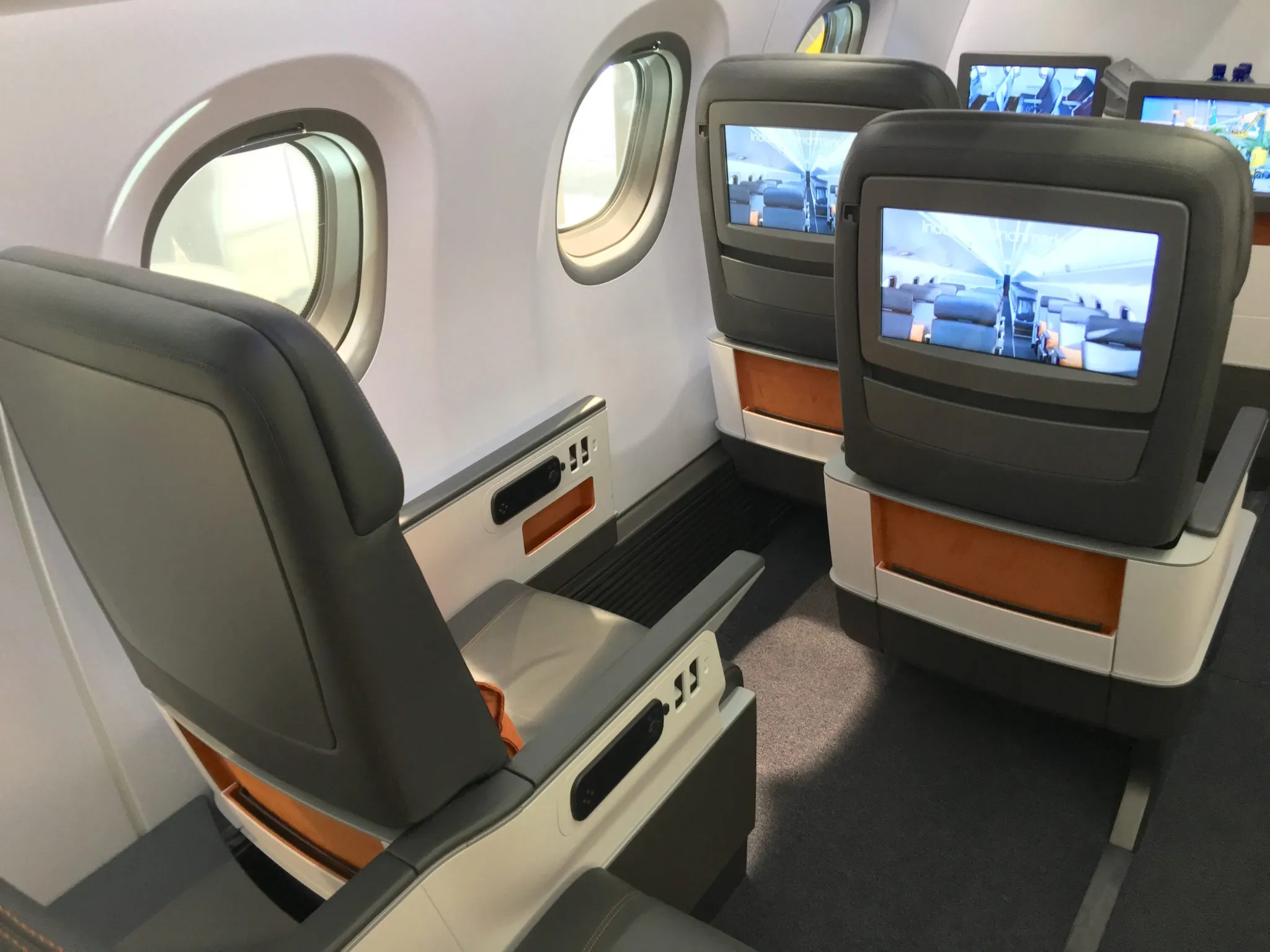Embraer’s E2 business cabin evolves: keeps stagger, less swagger ...