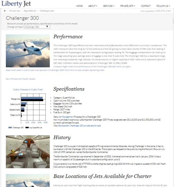 Liberty Jet works to enhance personal relationships with mobile site ...