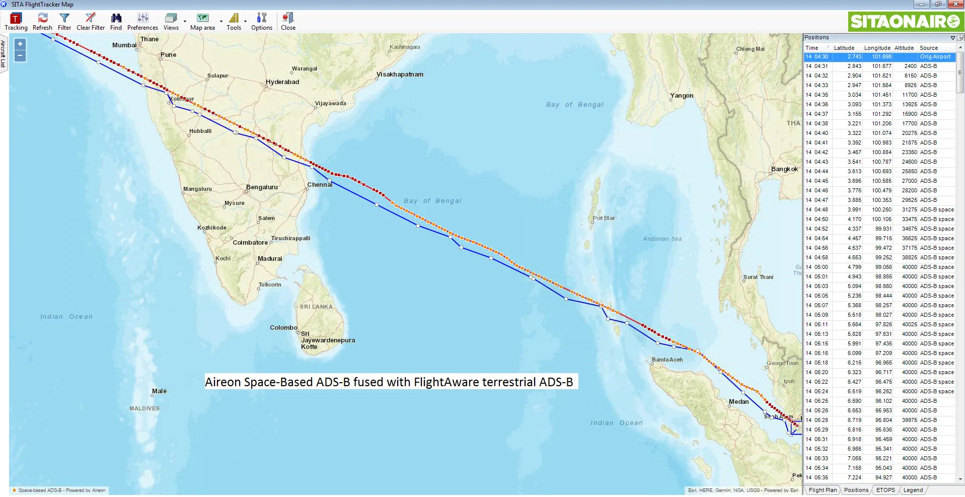 Aireon space-based ADS-B tracking exceeding SITAONAIR expectations ...