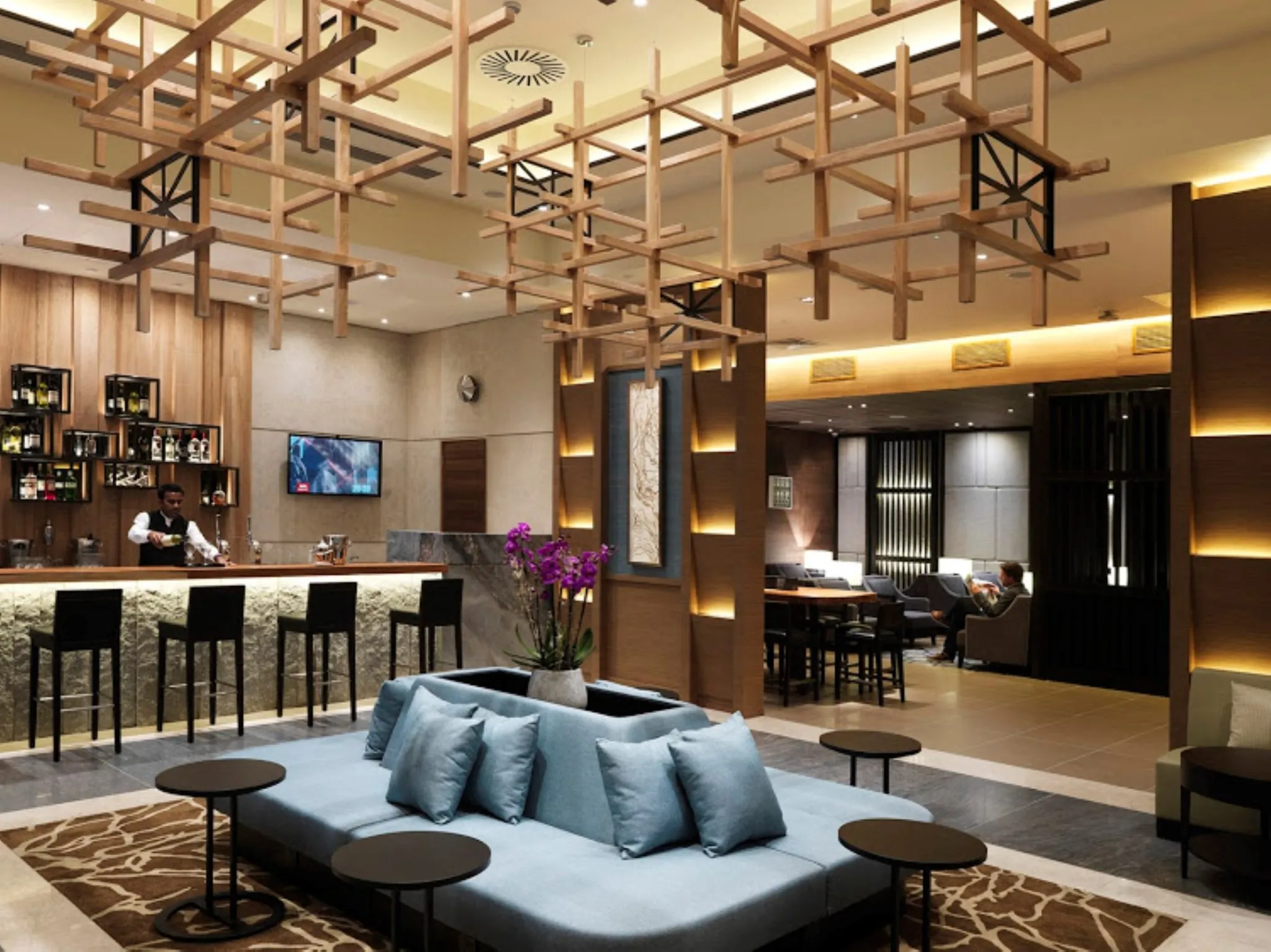 Fixing the dim, windowless box lounge problem - Runway GirlRunway Girl