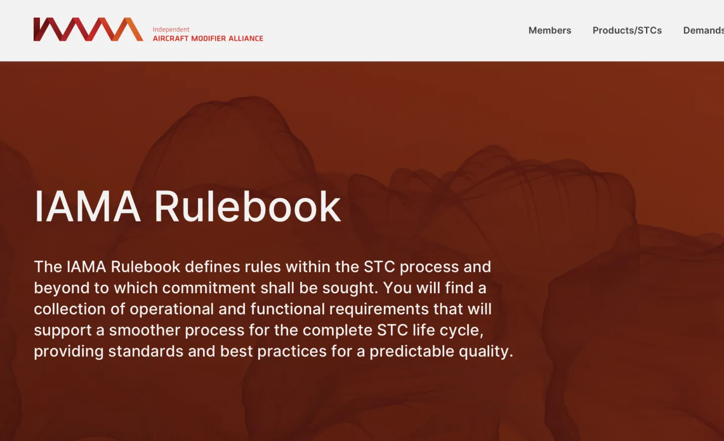 Press Release: IAMA releases Rulebook update to aid STC best practices ...