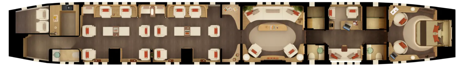 Boeing’s new Mark Berryman BBJ MAX cabins impress - Runway GirlRunway Girl