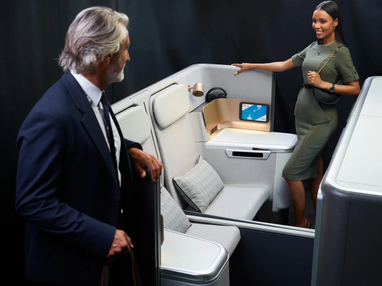 Stelia unveils integrated Rendez-vous staggered super-business seat ...