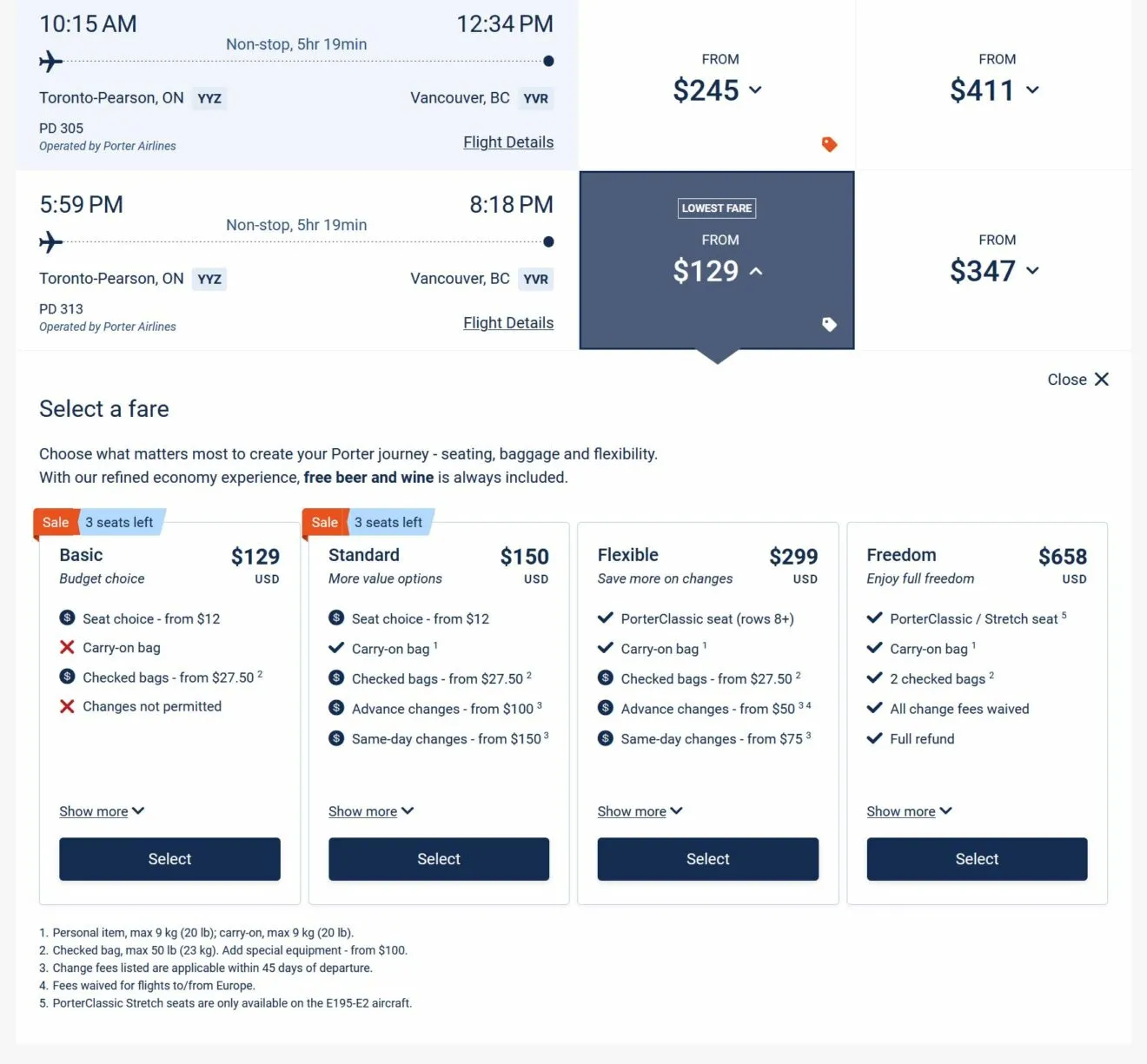 A lot to like on Porter Airlines' E2 YYZ-YVR flight - Runway GirlRunway Girl