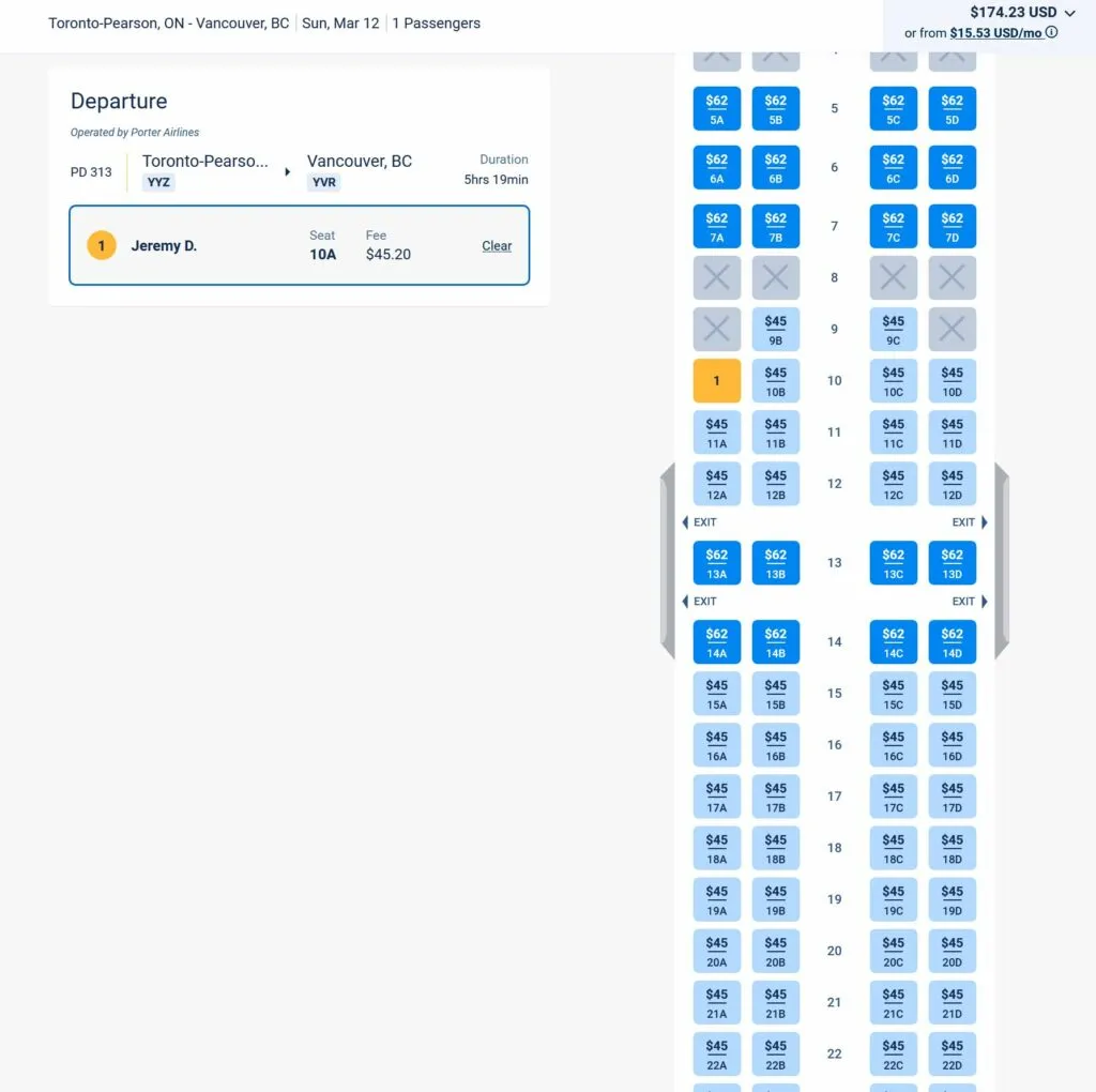 A lot to like on Porter Airlines' E2 YYZ-YVR flight - Runway GirlRunway ...
