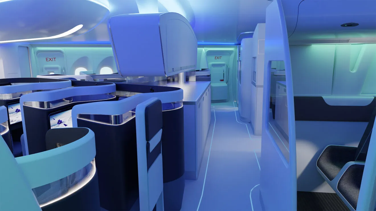 JetZero and Factorydesign unveil cabin concepts for BWB jet - Runway ...