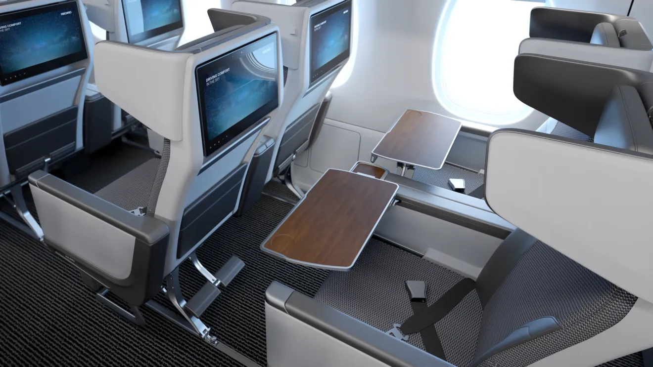Recaro cuts 10% weight with PL3810 premium economy seat - Runway ...