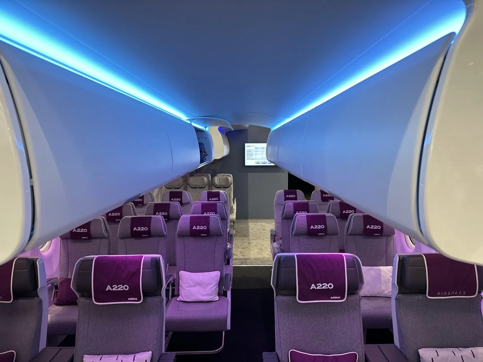 Airbus comes full C Series circle with A220 Airspace cabin, binsRunway Girl